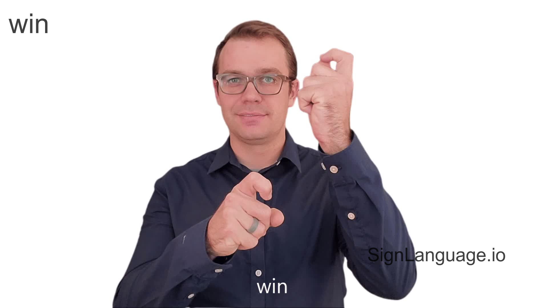 win in ASL - Example # 5 - American Sign Language